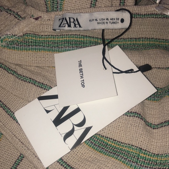 Zara | Tops | Zara Halter Style Rustic Crop Top | Poshmark